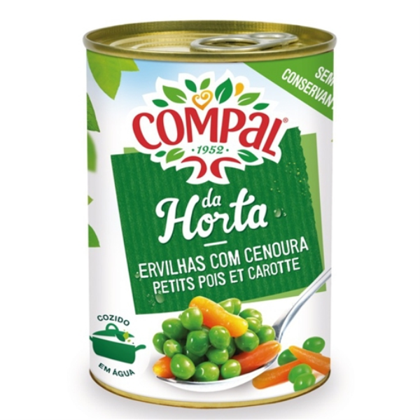 Bexeb. COMPAL ERVILHA C/CENOURA 410g